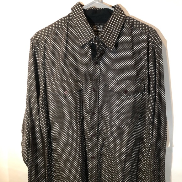 Broken Threads | Shirts | Nwt Broken Threads Brown Polka Dot Button ...